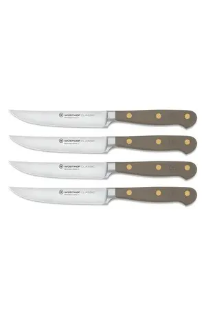 WUSTHOF Classic 4-piece Steak Knife Set - Grey