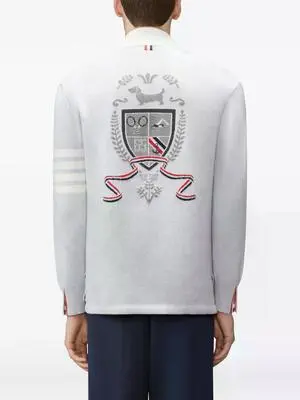 Thom Browne 4-bar Intarsia Knit Cardigan