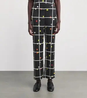 Issey Miyake Crossing Dots Pleated Trousers