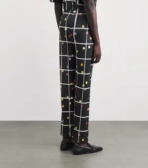 Issey Miyake Crossing Dots Pleated Trousers