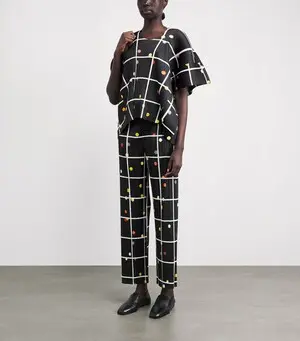 Issey Miyake Crossing Dots Pleated Trousers
