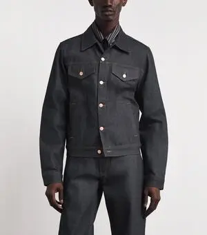 Emporio Armani Denim Blouson Jacket - Blue