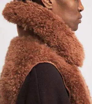 YVES SALOMON Cashmere Shearling-knitted Gilet