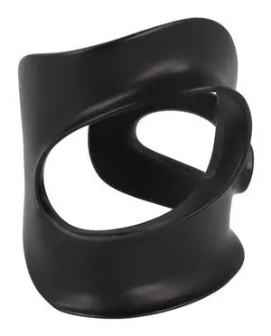 FERRAGAMO Large Sculptural Cutout Bracelet - Black
