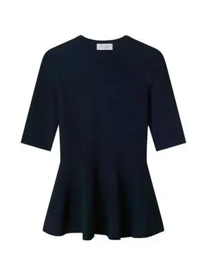 Stella McCartney Crewneck Peplum Blouse