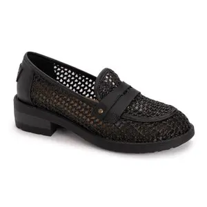 MUK LUKS Vania Heeled Loafer - Black