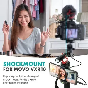MOVO Vxr10 Shotgun Camera Microphone Replacement Shockmount