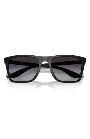 Prada 56mm Pillow Sunglasses - Black/grey Gradient