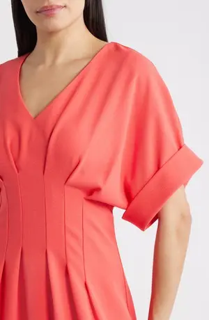 Eliza J Dolman Sleeve Midi Dress