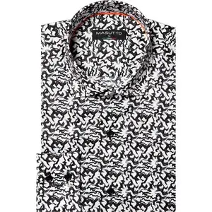 MASUTTO Tommaso Print Button-up Long Sleeve Shirt