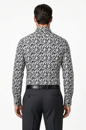 MASUTTO Tommaso Print Button-up Long Sleeve Shirt
