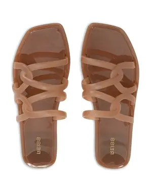 REISS Asymmetric Jelly Slides - Neutral
