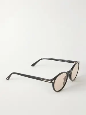 TOM FORD Prescott Round-frame Sunglasses - Black