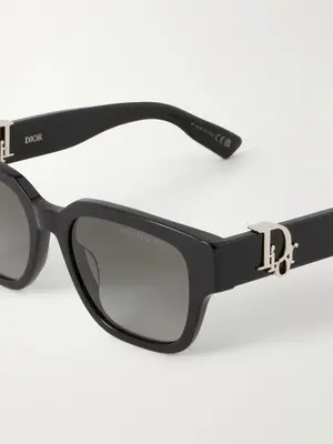 Dior Oblique S1i Square-frame Sunglasses - Black