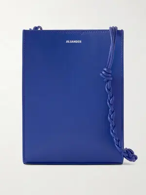 JIL SANDER Tangle Leather Shoulder Bag - Blue