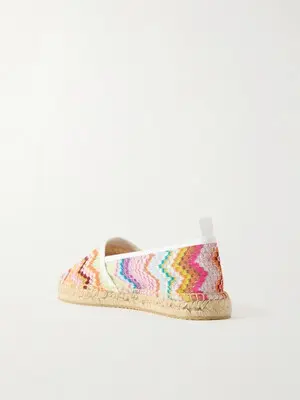 Missoni Elle Striped Woven Espadrilles - Multi