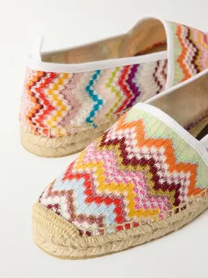 Missoni Elle Striped Woven Espadrilles - Multi