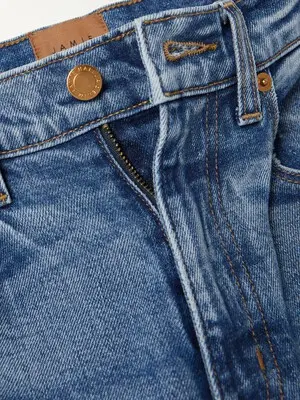 JAMIE HALLER The Kenickie Mid-rise Straight-leg Jeans - Blue