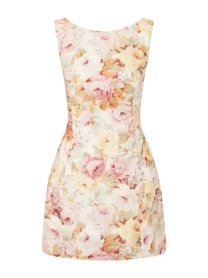Faithfull The Brand Sofia Floral-print Linen Mini Dress - Multi