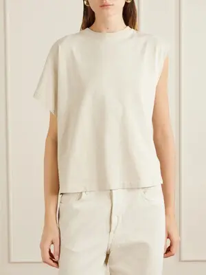 AGOLDE Corrine Asymmetrical T-shirt - Brown