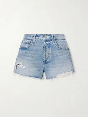 AGOLDE Parker Distressed Denim Shorts