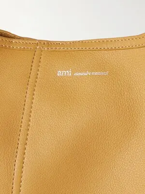 AMI Paris Etienne Leather Shoulder Bag - Brown