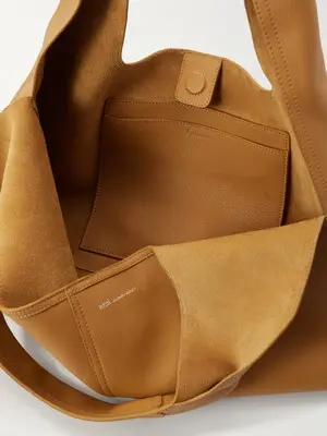 AMI Paris Etienne Leather Shoulder Bag - Brown