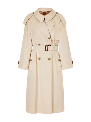 Burberry Fitzrovia Belted Cotton-gabardine Trench Coat
