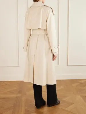 Burberry Fitzrovia Belted Cotton-gabardine Trench Coat