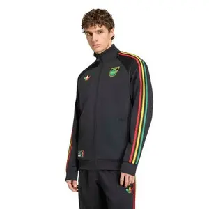 Adidas Jamaica National Team Originals Full-zip Track Jacket - Black