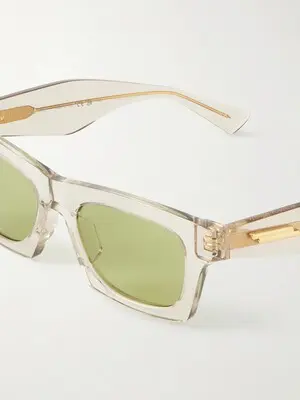 Bottega Veneta Square-frame Recycled-acetate Sunglasses