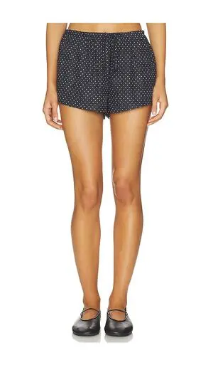 Solid & Striped Printed Shorts For Women