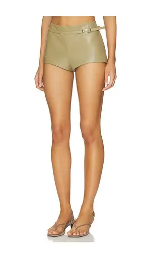 Retrofete Marseille Leather Short - Tan