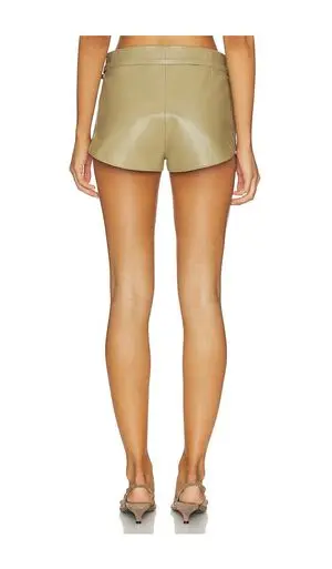 Retrofete Marseille Leather Short - Tan