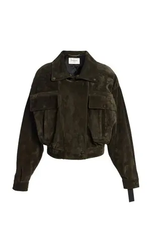 Saint Laurent Boxy Suede Jacket