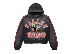 VALE FOREVER Anthem Pullover Hoodie - Black/red