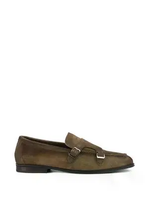 DOUCAL'S Juke Double-buckle Monk Shoes - Brown