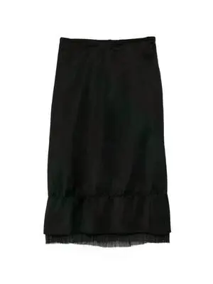 TOTEME Satin Midi Skirt - Black
