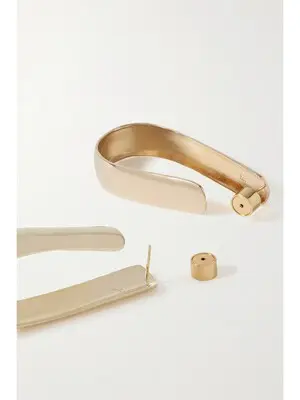 JENNIFER FISHER Bolden -plated Hoop Earrings