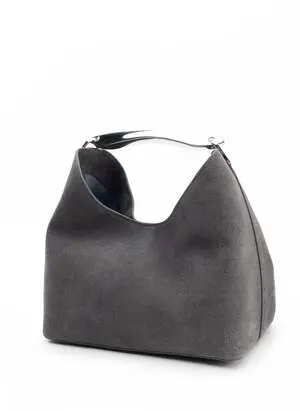 ELLEME Boomerang Large Suede Top Handle Bag - Grey