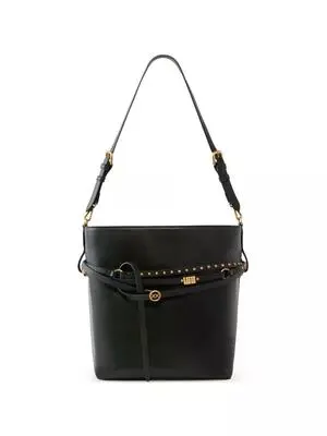 Pinko Studded Leather Bucket Bag - Black