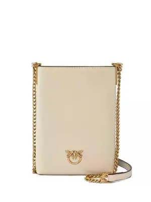 Pinko Leather Smartphone Case - Neutrals