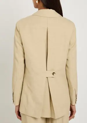 JOSEPH Woven Blazer - Beige