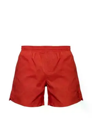 Balmain Logo-detail Swim Shorts - Red