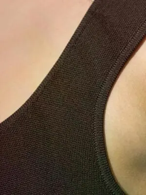 RÓHE Square-neck Ribbed Knit Top