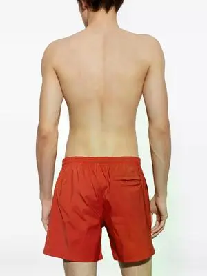 Balmain Logo-detail Swim Shorts - Red