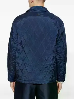 Kenzo Badges Quilted Workwear Jacket - Blue