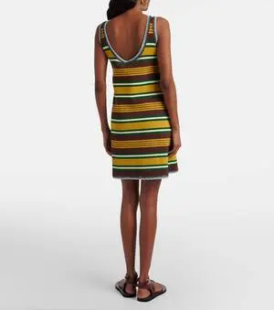 ALEMAIS Clover Striped Knitted Mini Dress - Multicoloured