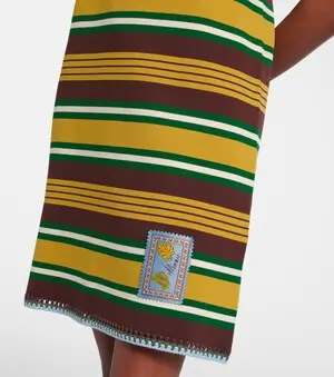 ALEMAIS Clover Striped Knitted Mini Dress - Multicoloured