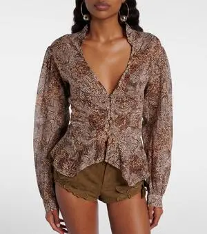 Isabel Marant Étoile Celeny Printed Blouse
